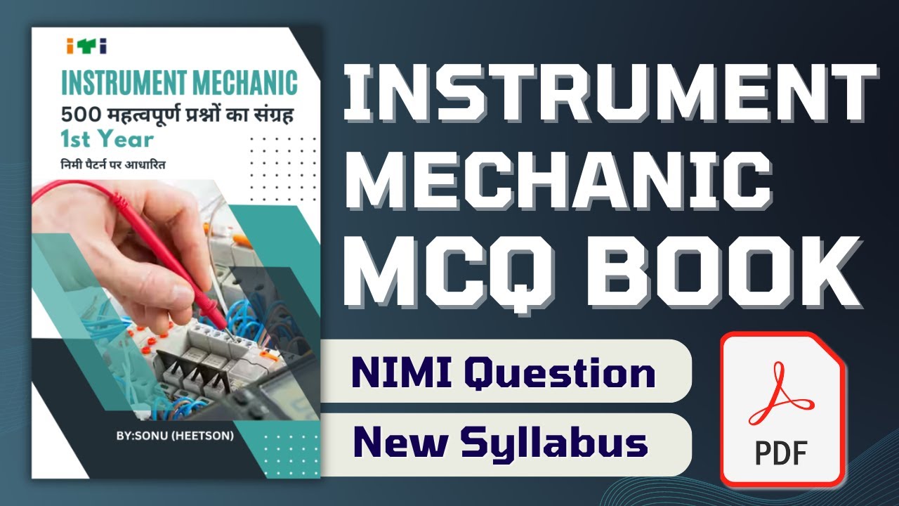 ITI Instrument Mechanic Book | NIMI MCQ Bharat Skill Question Bank in ...