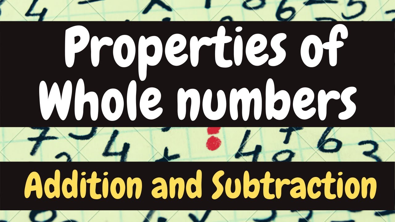 Mathematics class 6th whole numbers| Whole number properties: Closure ...