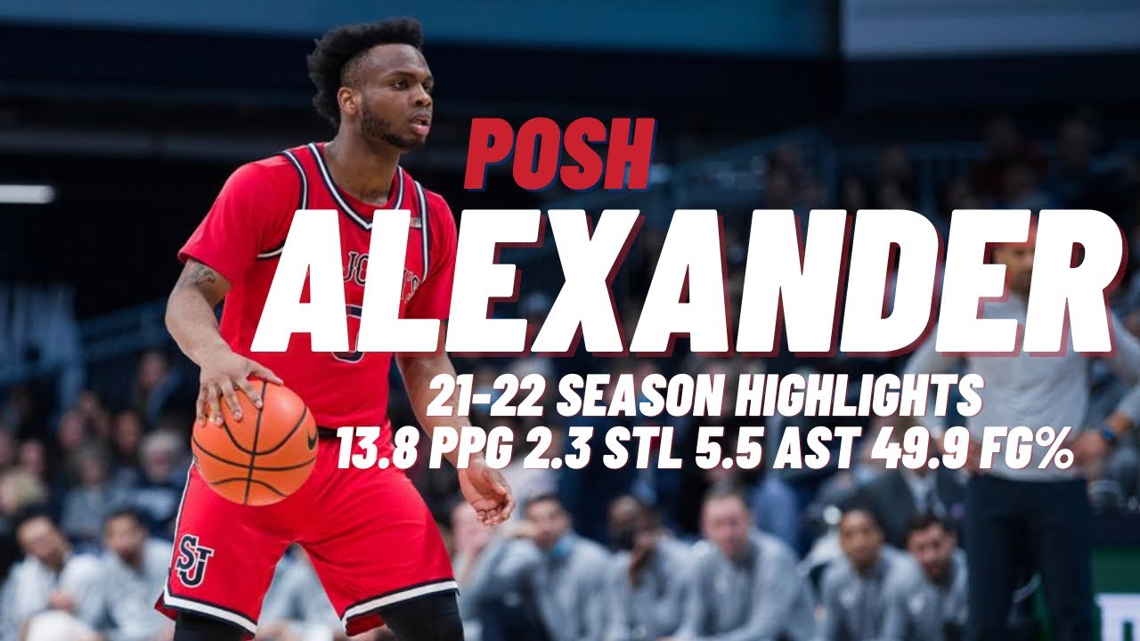 Posh Alexander 21-22 Season Highlights | St. John’s - YouTube