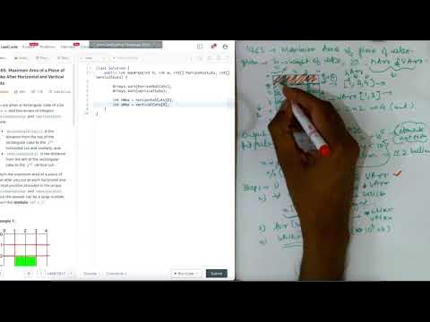 Leetcode 1465 - Maximum Area of a Piece of Cake After Horizontal and ...