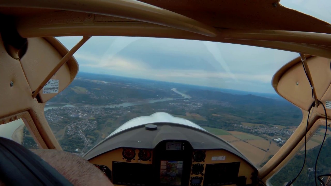 With the UL "Fk9 Ela" from Koblenz to Hangelar. - YouTube