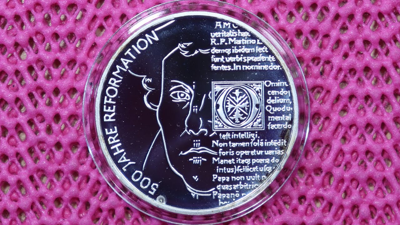20 Euro Silver Coin Martin Luther 500 years reformation - YouTube