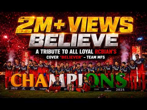 #rcbbeliever #rcbsong #mfsrcbsong BELIEVE || Believer Kannada Version |Tribute To All LOYAL RCBian's