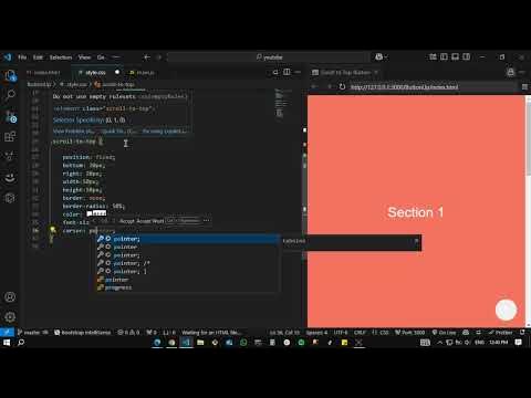 Create a Smooth Scroll-to-Top Button with Custom JavaScript 💻 #coding #javascript #programming # ...