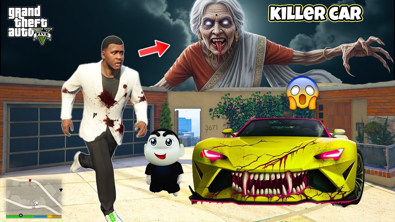 Franklin Finally Discovered His Cursed Car in GTA 5! - YouTube