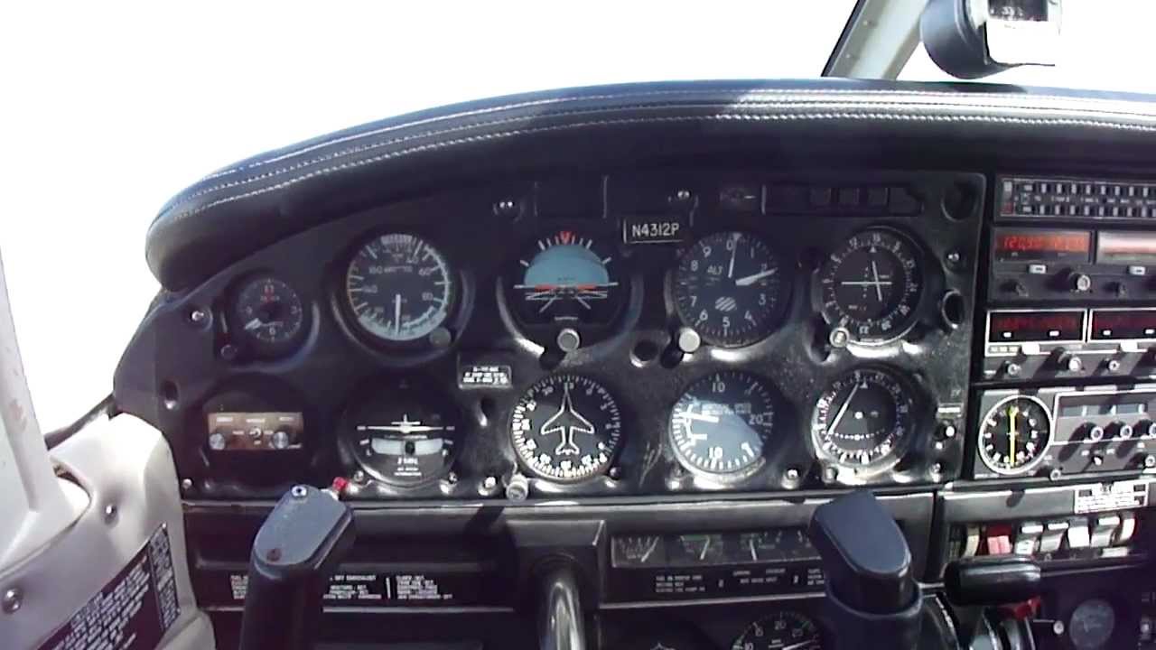 Piper Warrior PA-28 Inflight Cruising from the Cockpit - YouTube