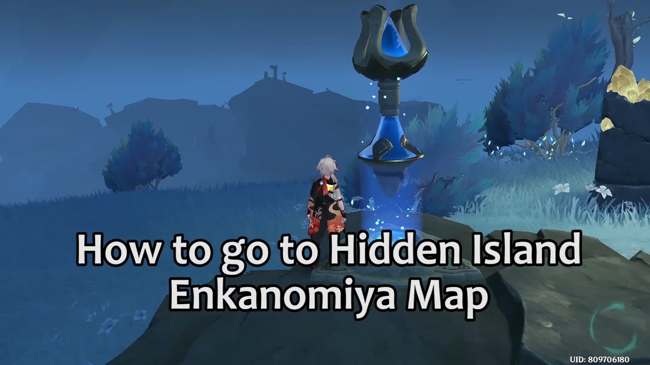 How to go to Hidden Island Enkanomiya Map Inazuma | Genshin Impact 2.4 ...