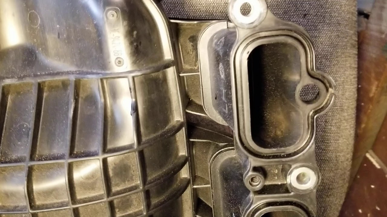 Porting stock intake on 4.6 3v swapped foxbody mustang - YouTube