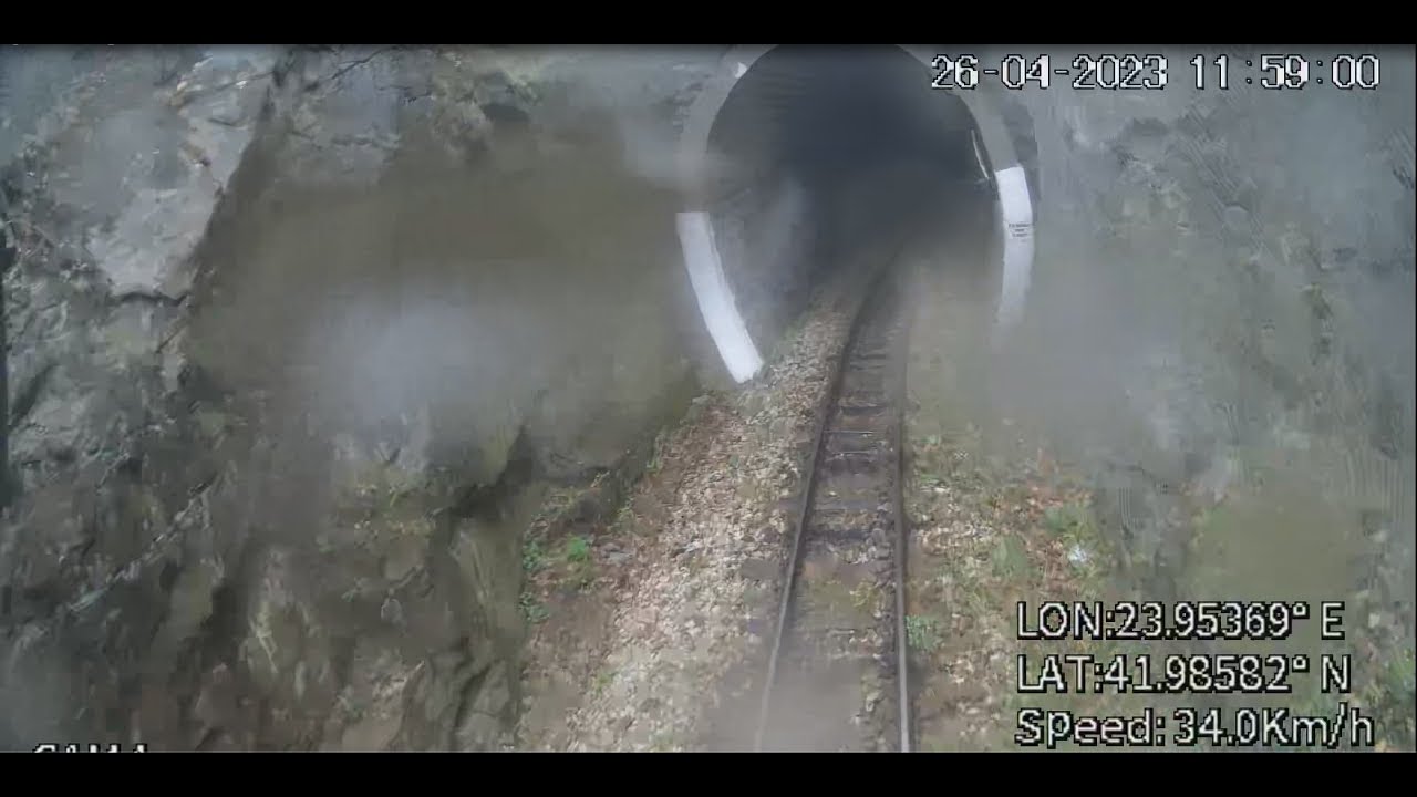 The Rhodope narrow gauge railway passes through Velingrad in bad ...