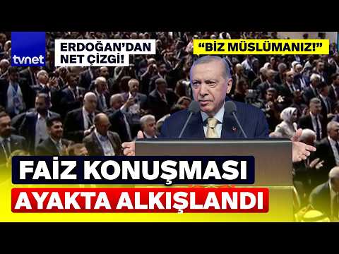 Tüm bakanlar ayağa kalktı! Erdoğan'dan tarihi FAİZ konuşması!