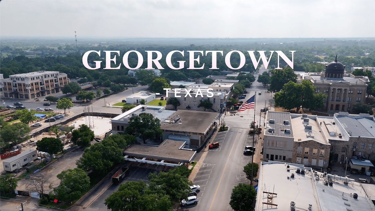 DroneViewsWithBaku | Discover the Historic Charm of Georgetown, TX 🏛️ ...