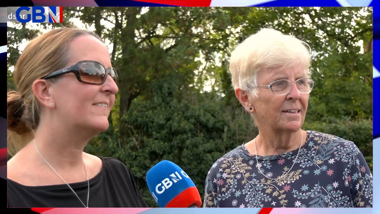 GB News’ Alice Porter speaks to well-wishers in Windsor following the ...