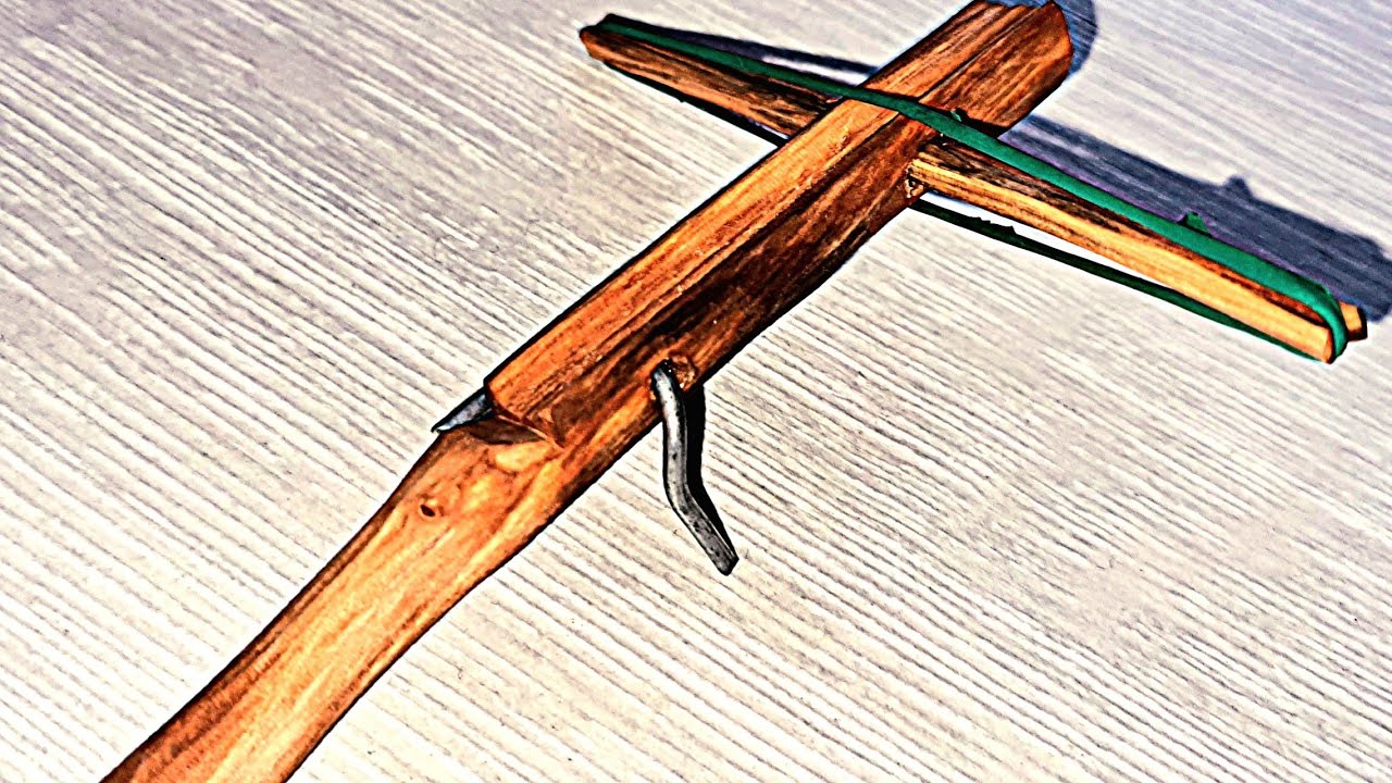 mini arbalet yapımı - YouTube