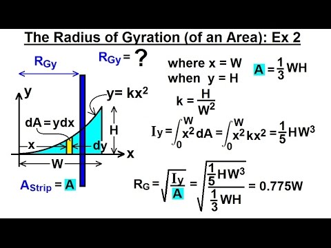 Mechanical Engineering: Ch 12: Moment of Inertia (36 of 97) Radius of ...
