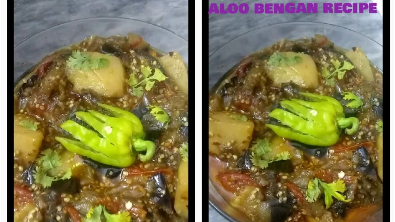 Aloo bengan recipe | yummy aloo bengan | by Home Cuisine # ...