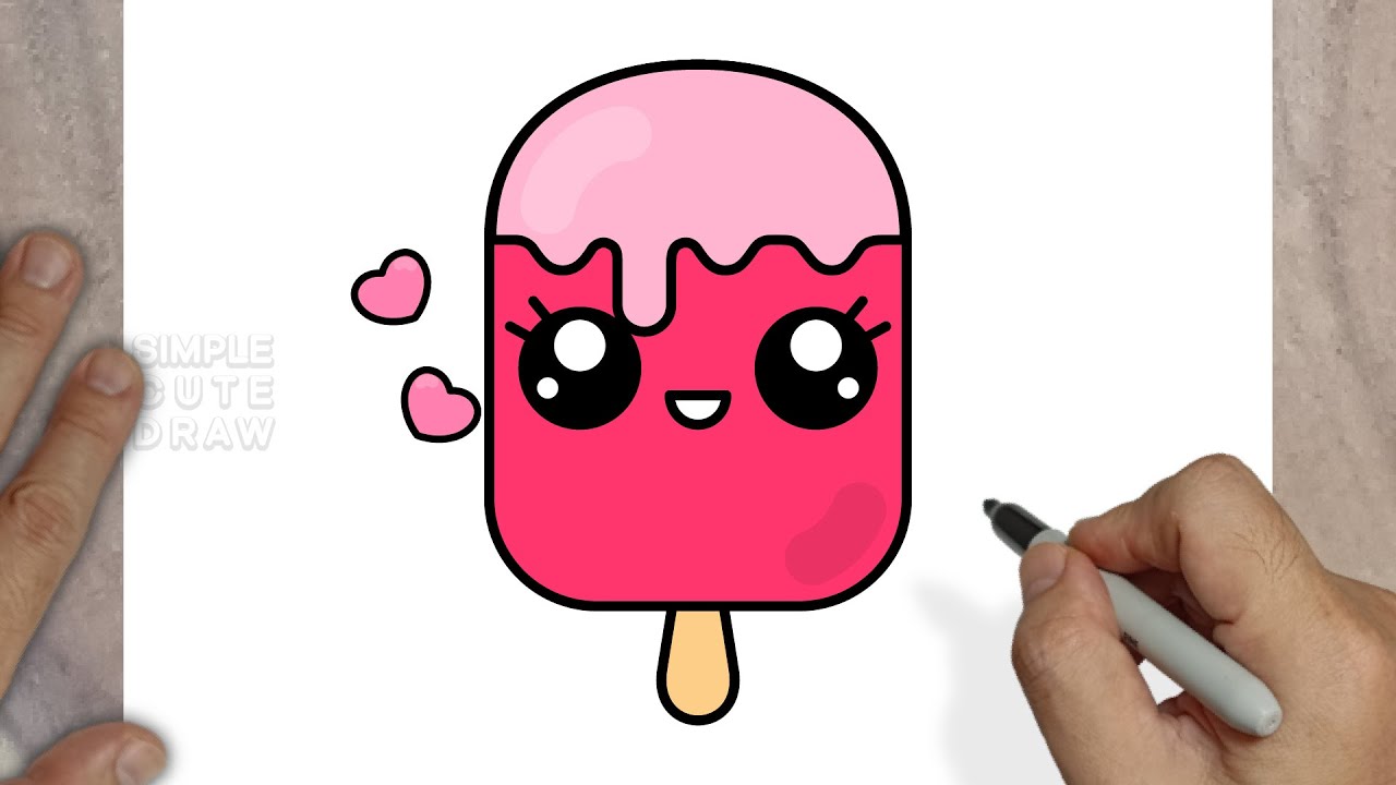 How to Draw a Cute Popsicle – Easy Drawing Tutorial for Kids ...
