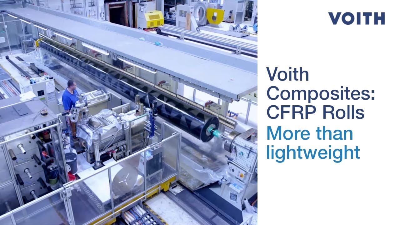 Voith Composites - More than lightweight: CFRP rolls - YouTube