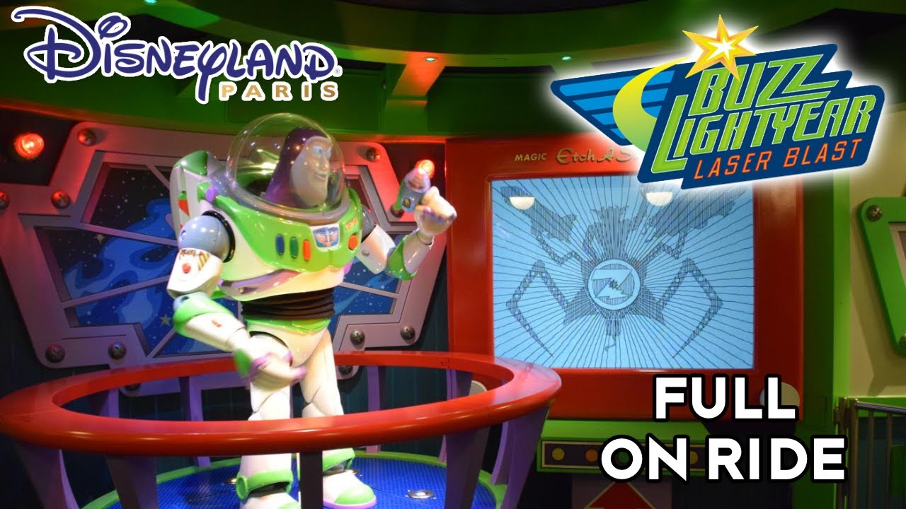 Buzz Lightyear Laser Blast at Disneyland Paris Full On Ride POV - YouTube