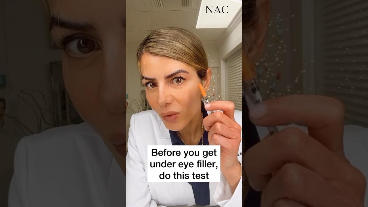 Before you get under eye filler, do this test #drbitafarrell #fillers # ...