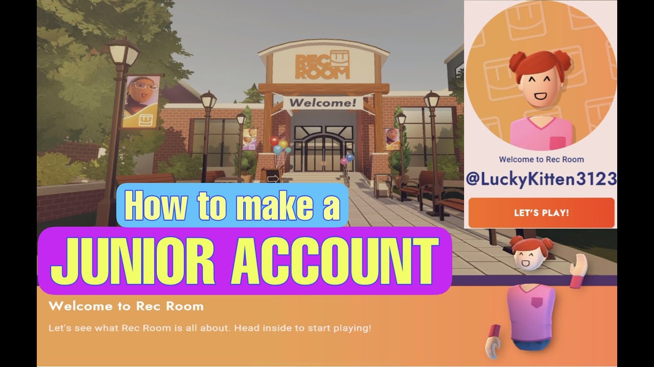 How to make a REC ROOM JUNIOR ACCOUNT | #recroom #ipadpro #iosgameplay ...