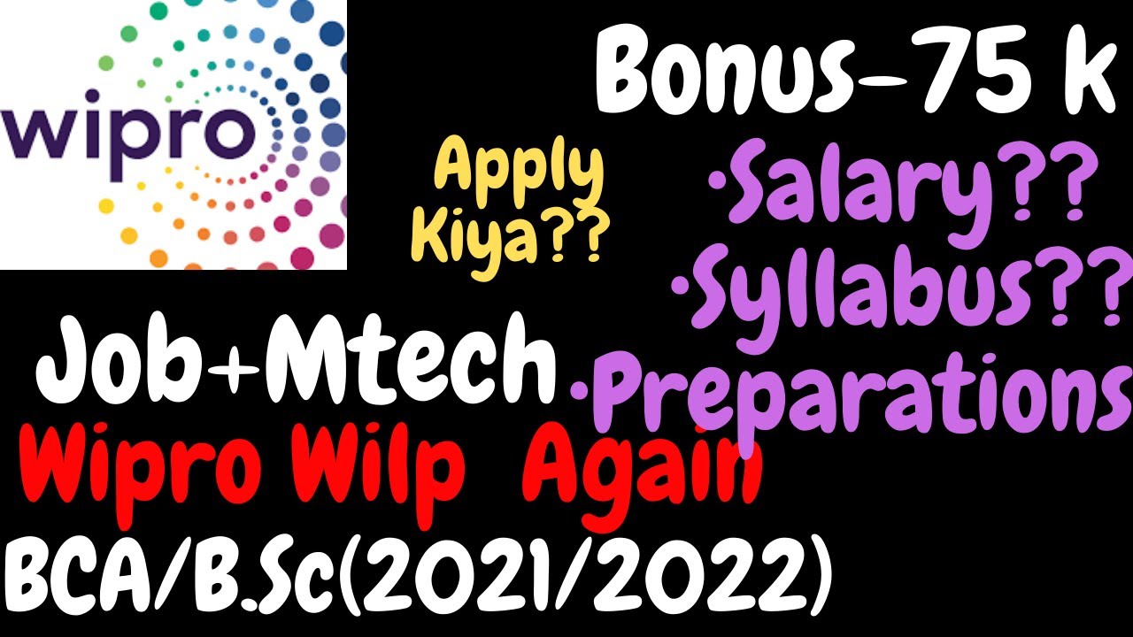 Wilpro Wilp 2022 | Job & Mtech | Last Date-25th May |Syllabus ...