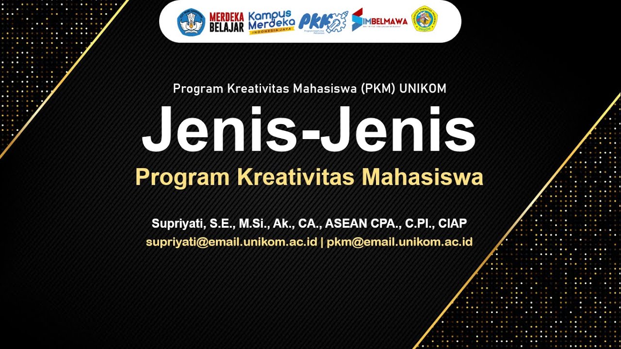 Jenis-Jenis Program Kreativitas Mahasiswa - YouTube