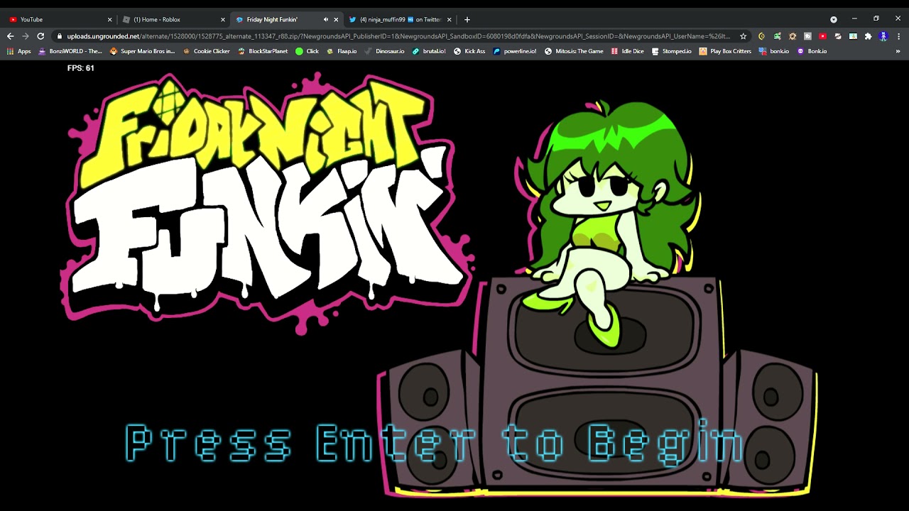 Friday Night Funkin' - Week 7 Title Screen Easter Egg - YouTube