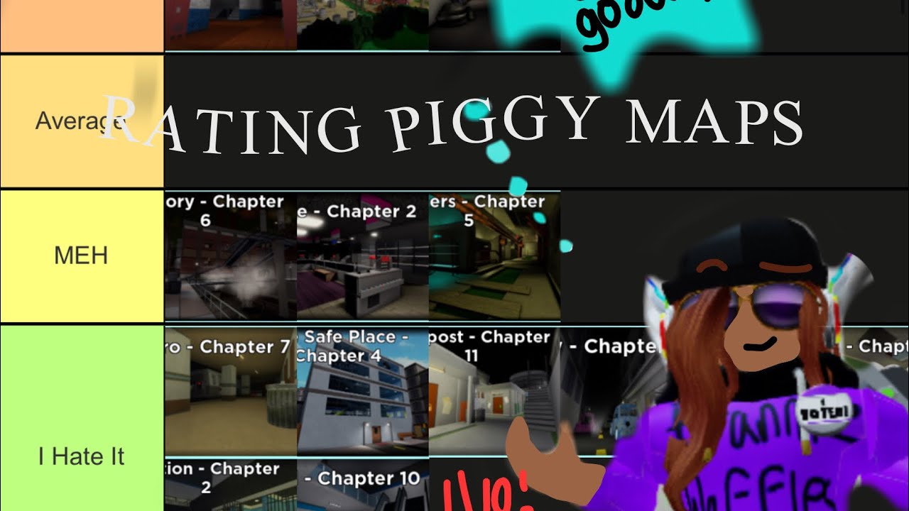 Rating Every Piggy Map! Roblox Piggy Book 1 and 2 Maps! | Frannie ...