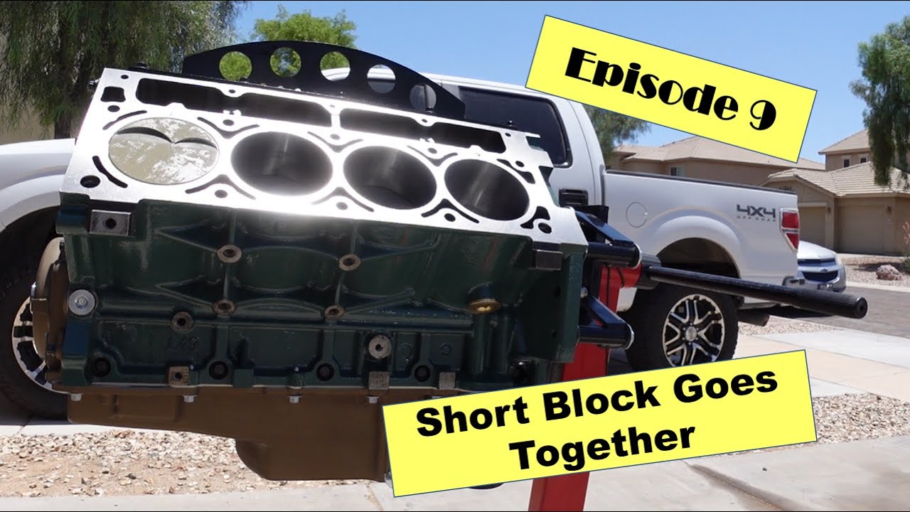 408 LS Stroker Short Block Assembly Episode 9 - YouTube