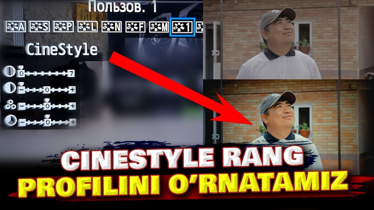 CANON APPARATLARIGA CINESTYLE, C-LOG, RANG PROFILLARINI O'RNATAMIZ ...