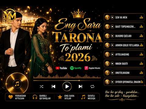 Eng Sara Taronalar To'plami 2026 | Yangi O'zbek Qo'shiqlari | Trenddagi Xit Taronalar