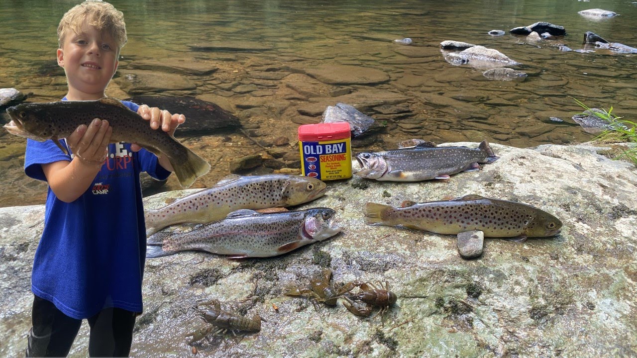 Trout and Crawfish- Catch And Cook (Cole catches his personal best ...