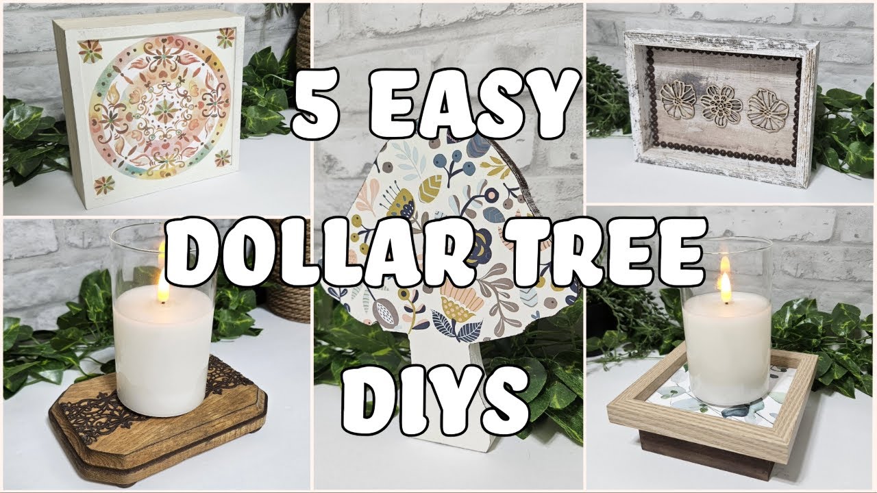 5 Budget-friendly Diy Projects From Dollar Tree! - YouTube