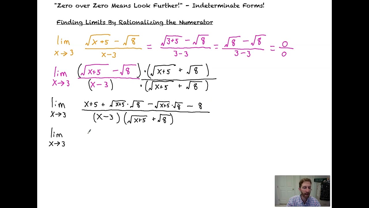 Finding Limits by Rationalizing - YouTube