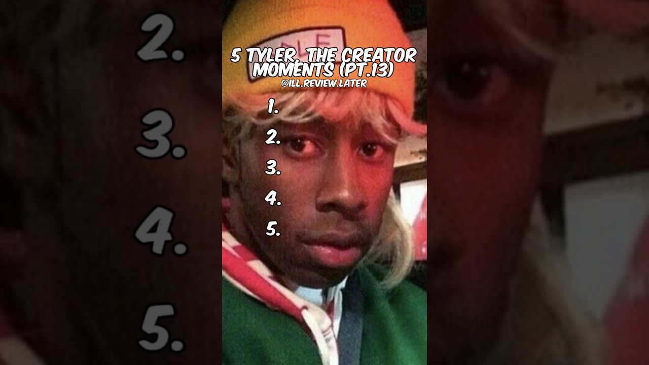 *5 Tyler, The Creator Moments* (Part 13) 🤣😆 #funny #memes # ...