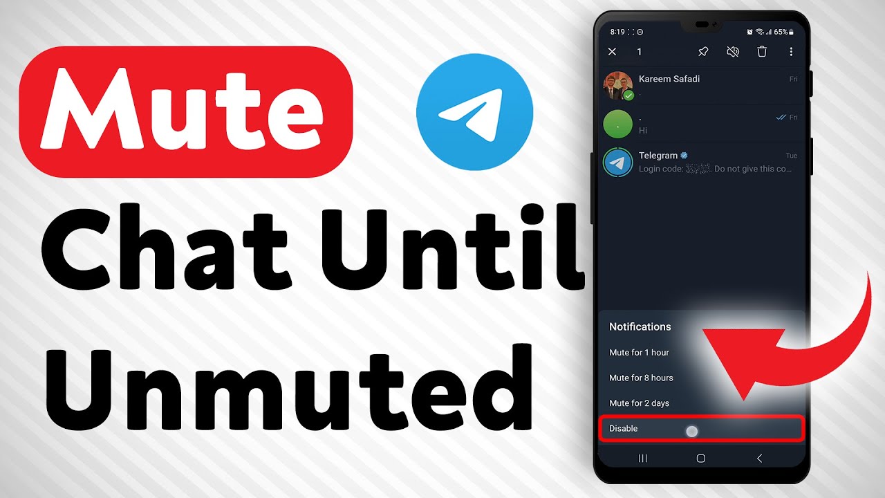 How To Mute A Chat Until Unmuted In Telegram - Full Guide - YouTube