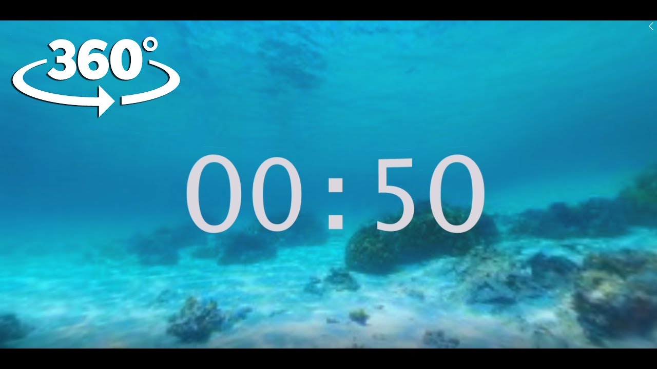1 min COUNTDOWN Timer ( v 591 ) 360° Video 60 sec with sound effects 4k ...