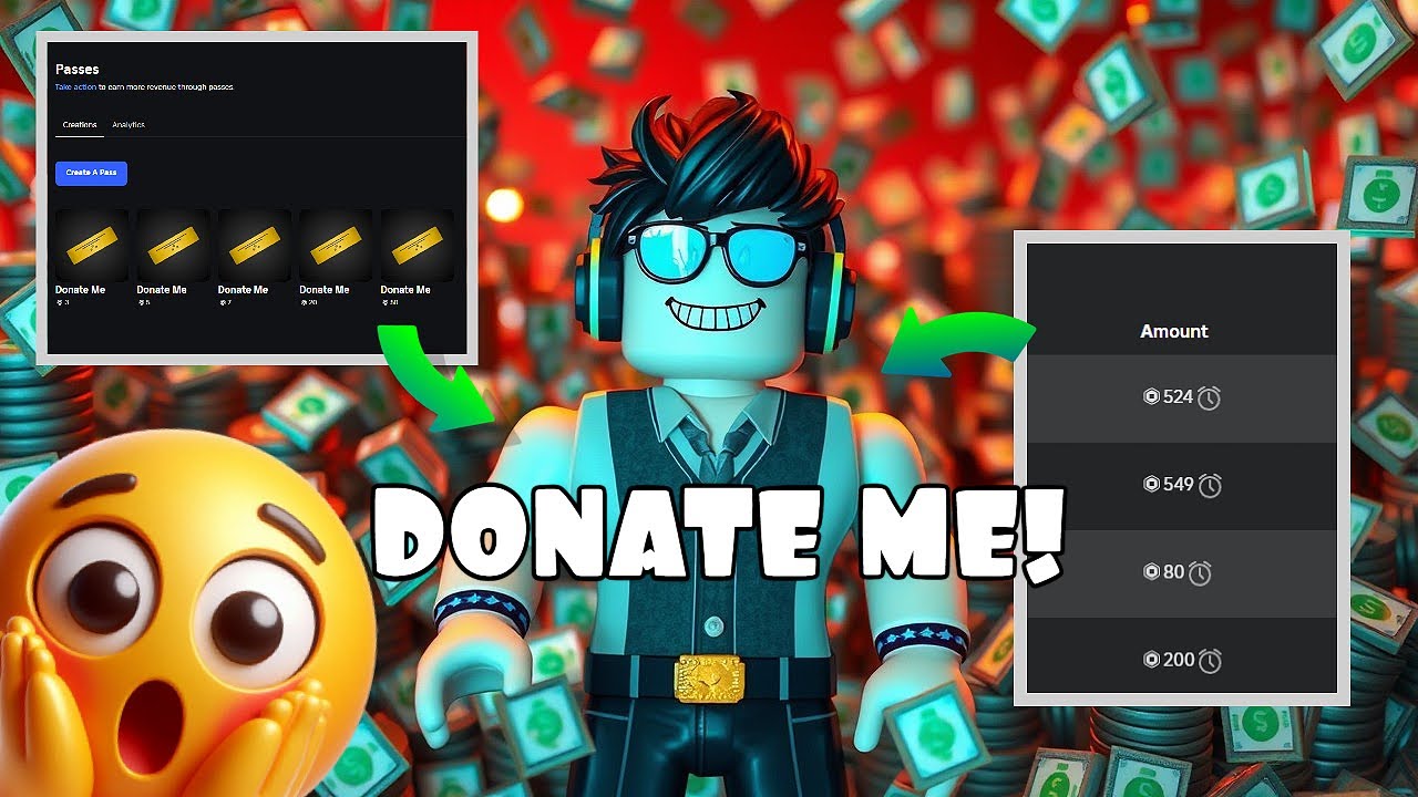 How to make a GAMPASS in PLEASE DONATE 2024 UPDATE! - YouTube