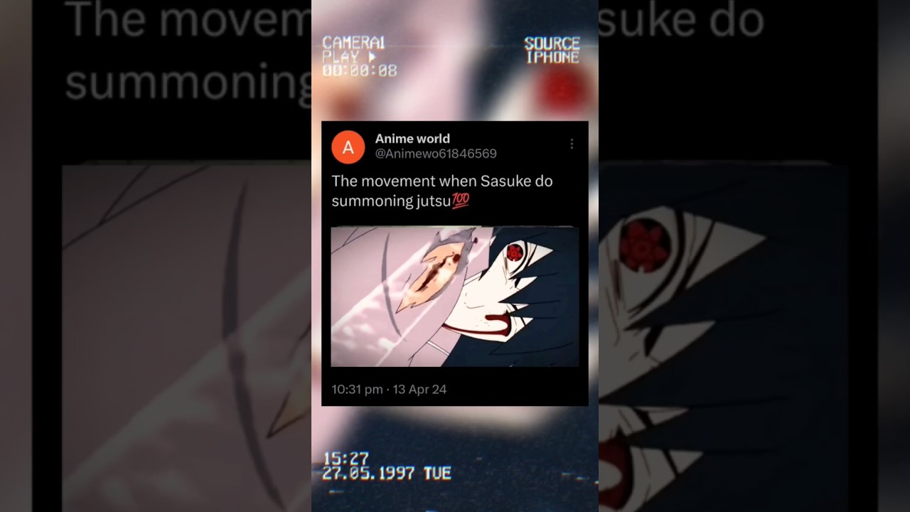 sasuke's new summoning jutsu - YouTube