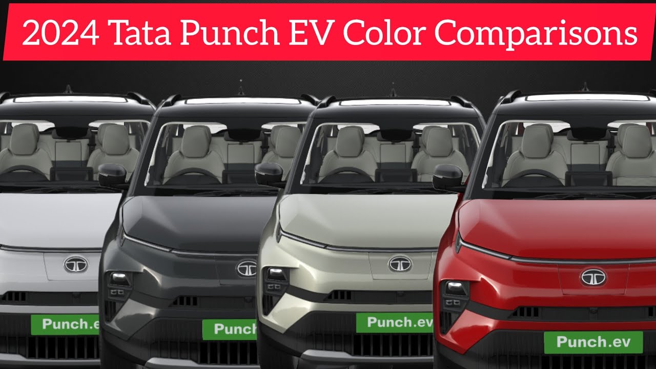 2024 Tata Punch EV Color Comparison | 5 Colors Detailed Review ...