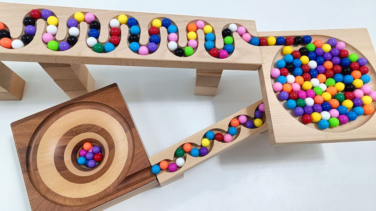 Satisfying Marble Race – Wooden Wave Edition! - YouTube