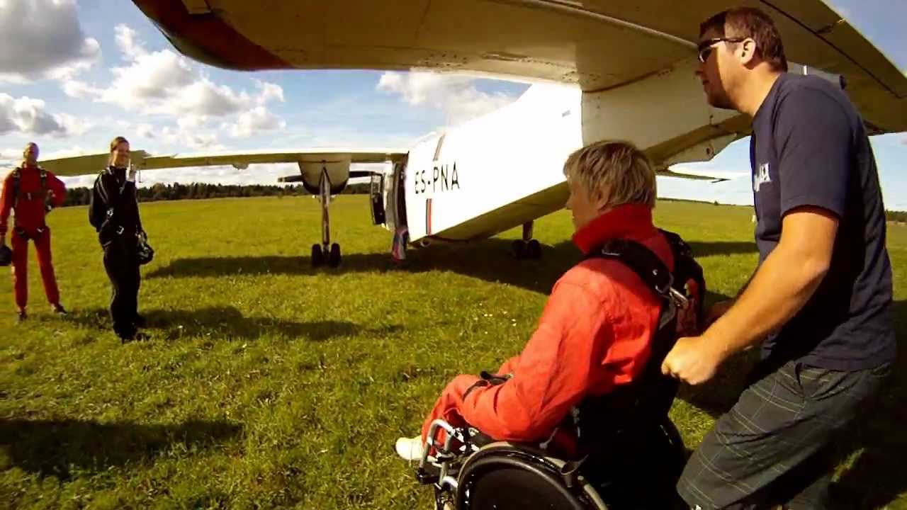 Skydiving From A Wheelchair | quadriplegic complete C5/C6 - YouTube