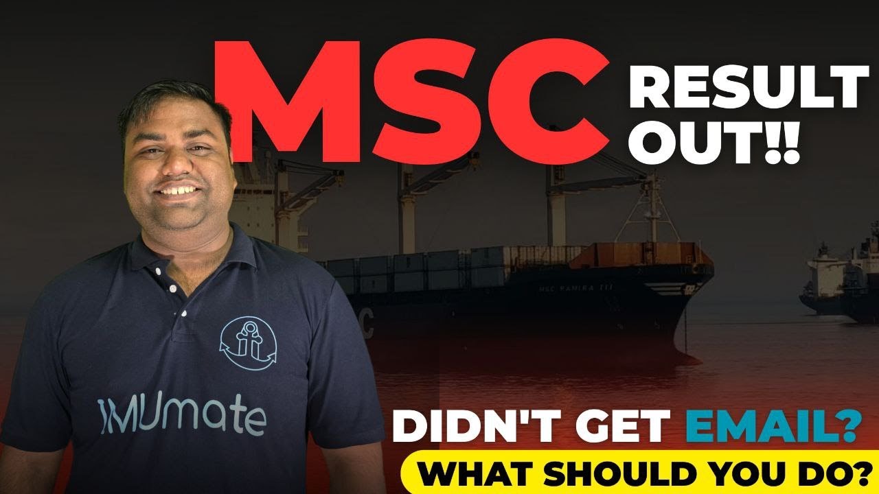 MSC Result Out! Didn’t Get the Email? Here’s What You Should Do | MSC ...