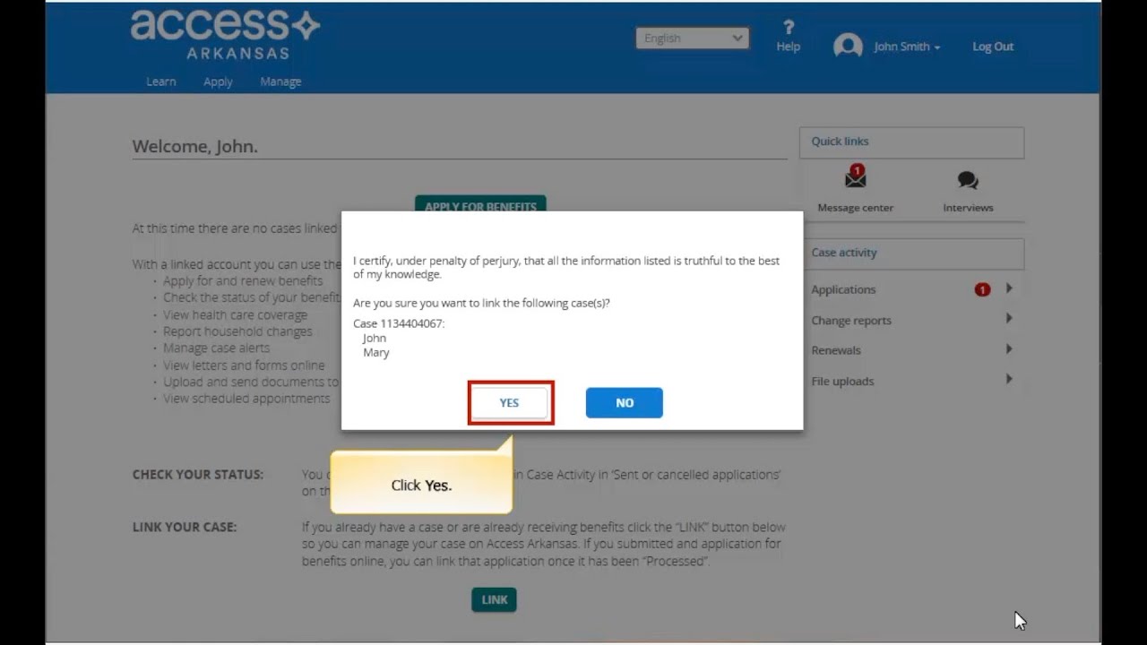 LINKING YOUR ACCESS ARKANSAS ACCOUNT - YouTube