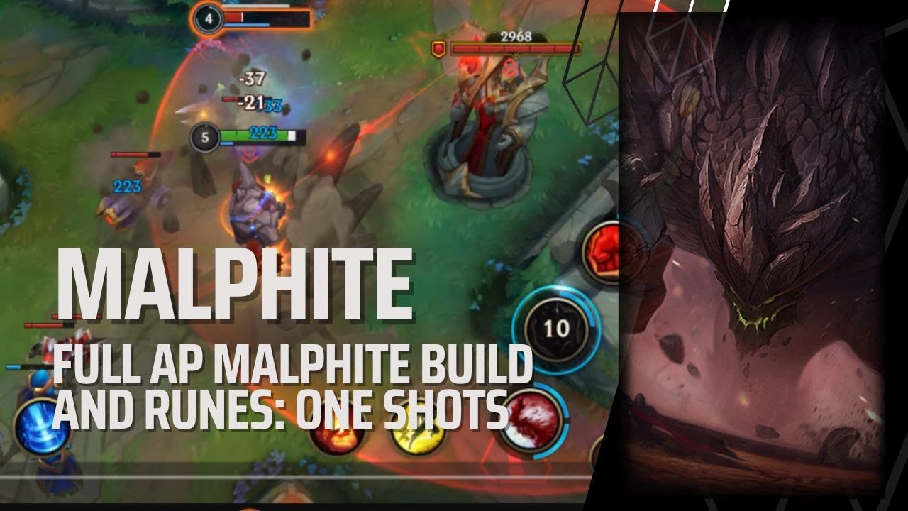 Full Ap Malphite Build and Runes : One Shots - YouTube