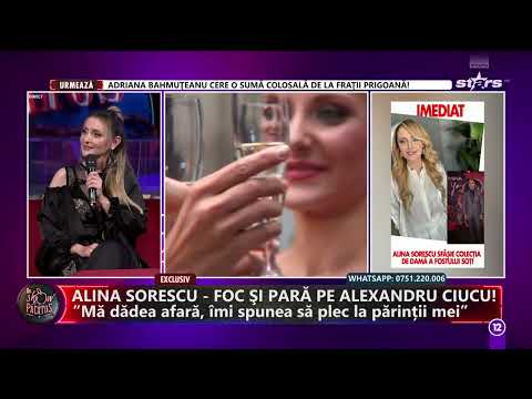 INTERVIU INTEGRAL 🎬 Alina Sorescu, foc și pară pe Alexandru Ciucu