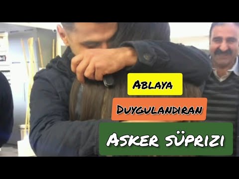 ASKERİN ABLASINA SÜRPRİZİ (DUYGUSAL ANLAR) 🥺