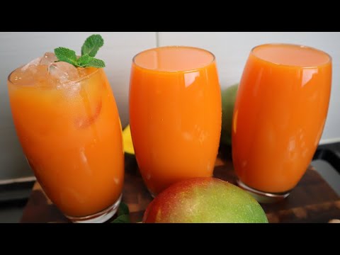 How To Make Mango Carrot Juice So Refreshing | Carrot Mango Juice For Glowing Skin