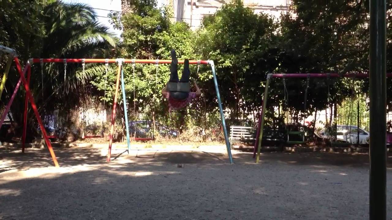Monster on swing - YouTube