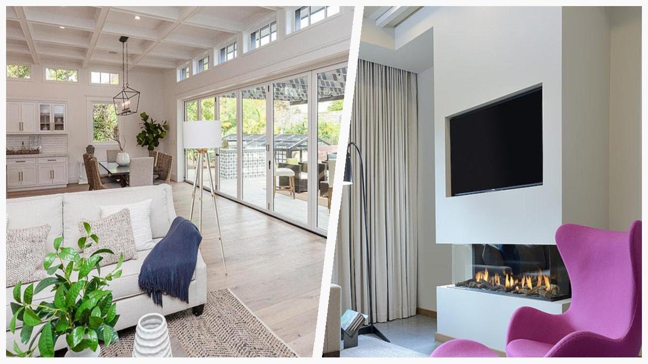 75 Huge Coffered Ceiling Family Room Design Ideas You'll Love - YouTube